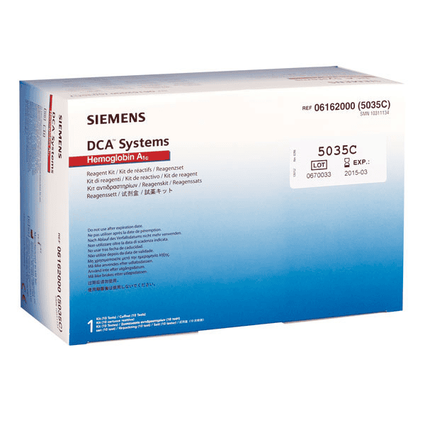 DCA System Hemoglobin A1C Reagenzset - Hibernia Medical NI