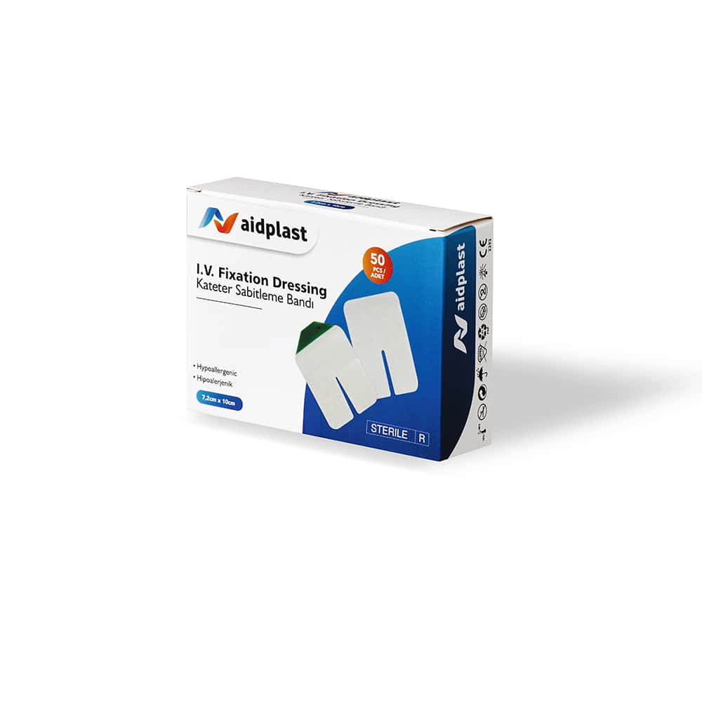 Aidplast Sterile I.V Fixation Dressing Non Woven 7,2cm x 10cm (50 ...